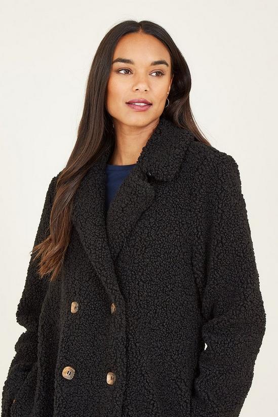 Jackets And Coats Black Soft Teddy Bear Coat Yumi